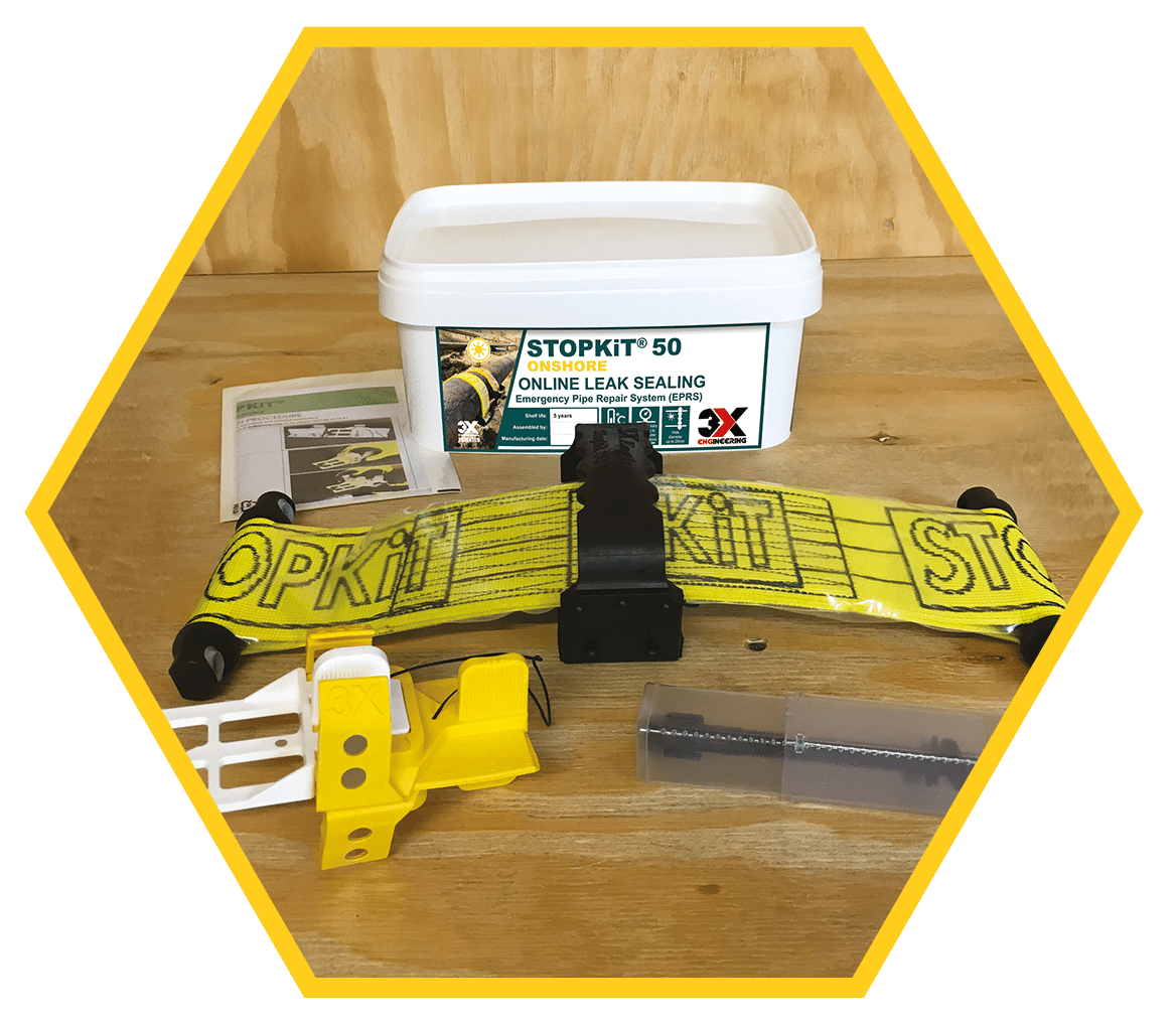 Online leak sealing - Online pipe leak repair: STOPKIT