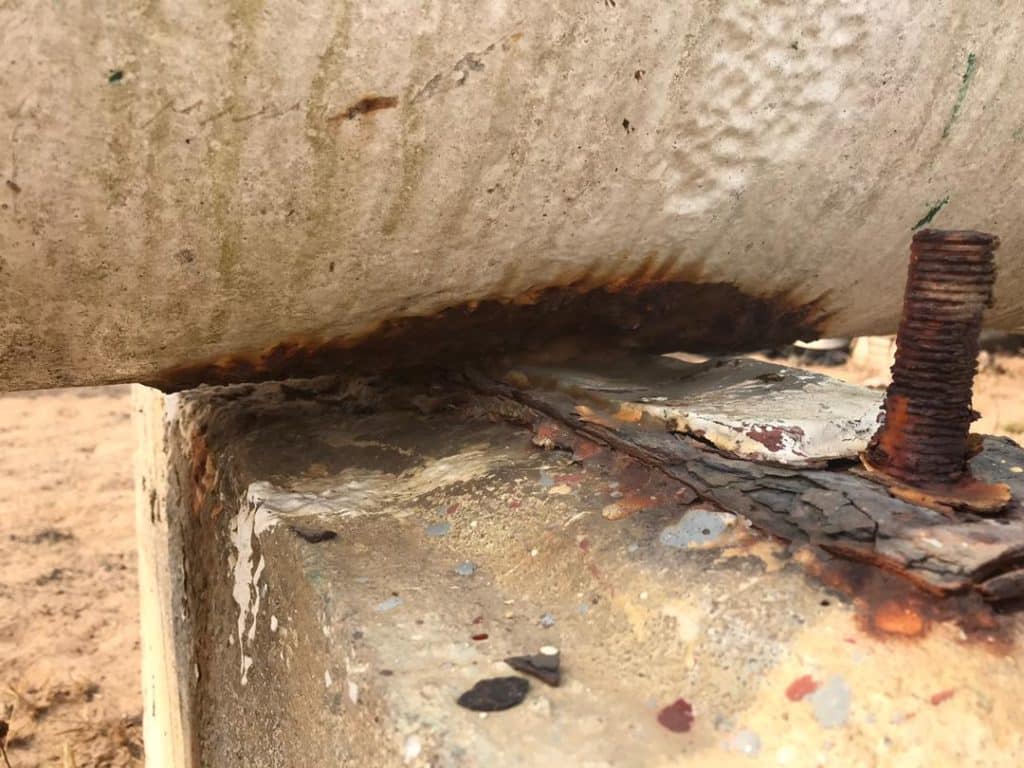 ROLLERKiT®, Corroded pipe supports – Africa – 3X ENGINEERING